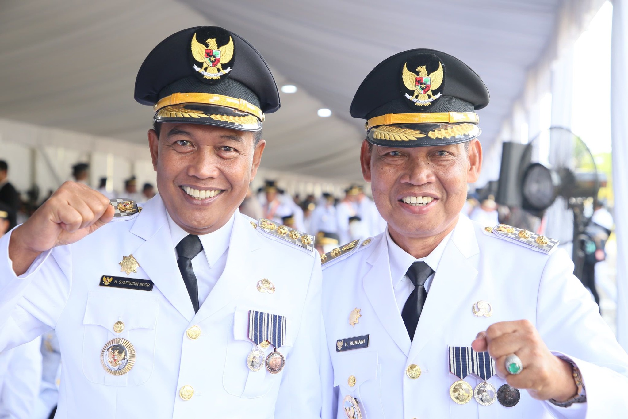 Pelantikan Serentak Pertama dalam Sejarah, Bupati dan Wakil Bupati HSS Resmi Dilantik Presiden ...